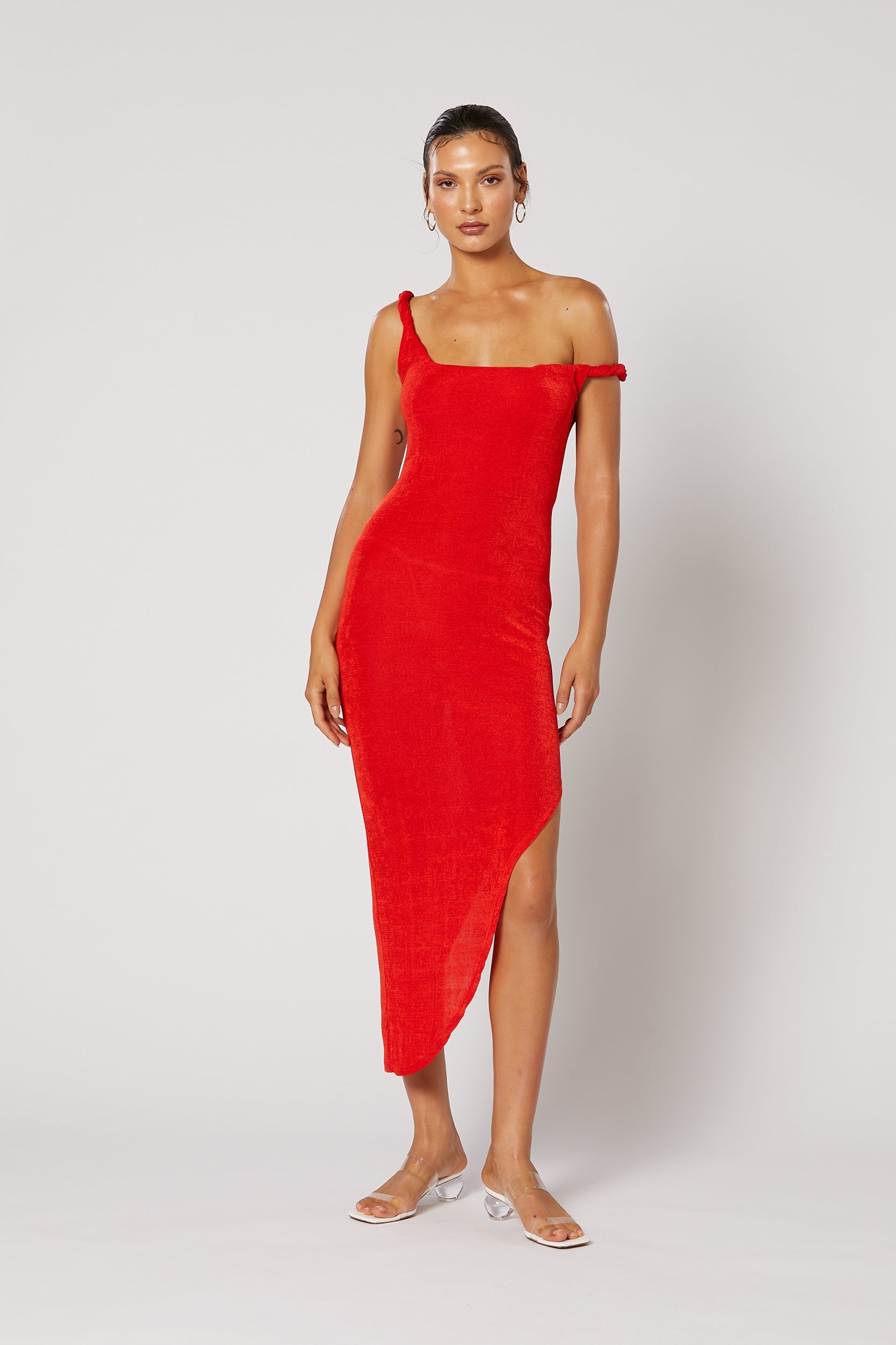 Salve Twisted Dress Red – Goldilocks Boutique + Ciss & Cola